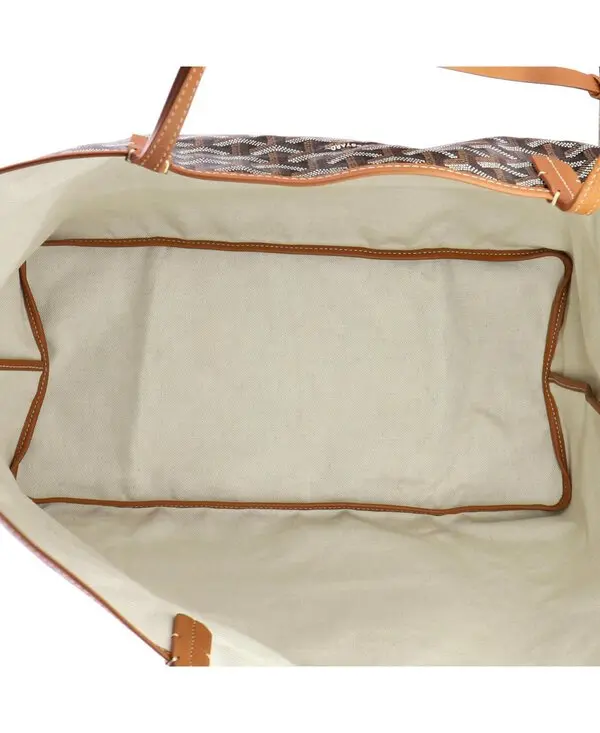 Goyard Gm Saint Louis Tote Coated Canvas - Brown