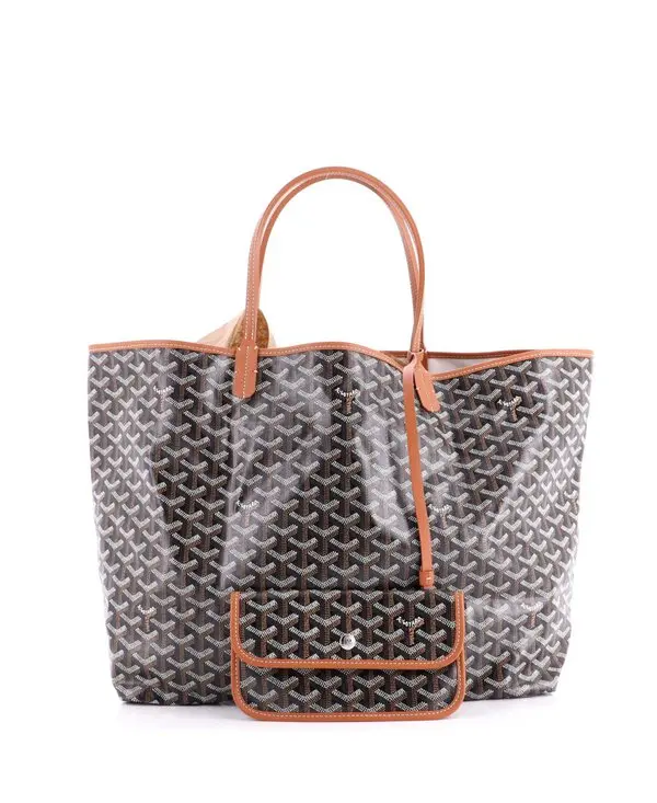 Goyard Gm Saint Louis Tote Coated Canvas - Brown