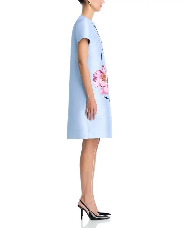 Rickie Freeman For Teri Jon Faille Floral Dress