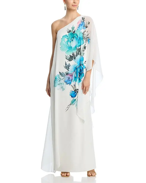 Rickie Freeman For Teri Jon One Shoulder Gown