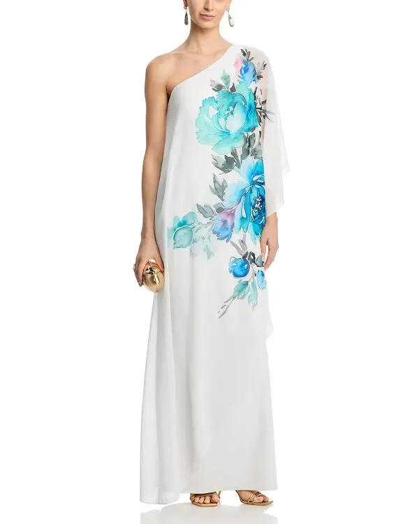 Rickie Freeman For Teri Jon One Shoulder Gown