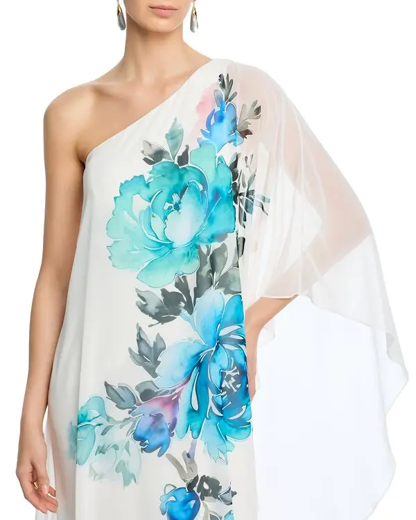 Rickie Freeman For Teri Jon One Shoulder Gown