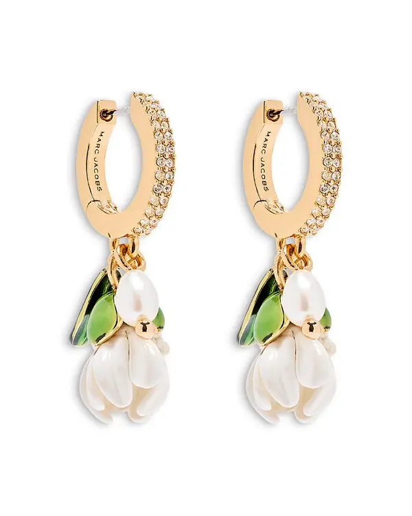 Marc Jacobs The Rooted Daisy Hoop Earrings - Gold/multi