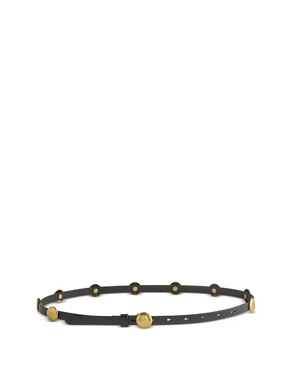 Madewell Dome Studded Skinny Belt - True Black