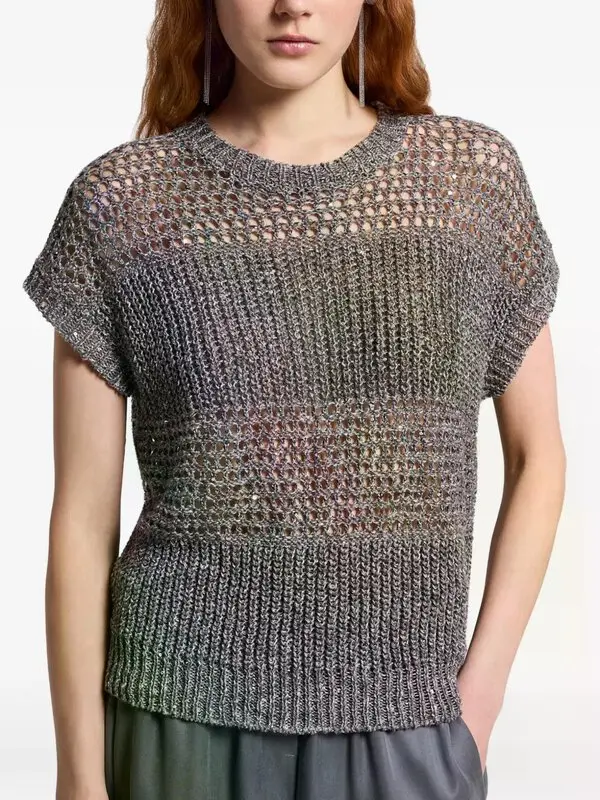 Peserico Openwork Knitwear With Sequins