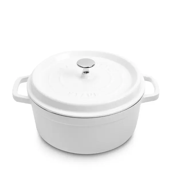 STAUB Round Cocotte, 7 Quarts - White