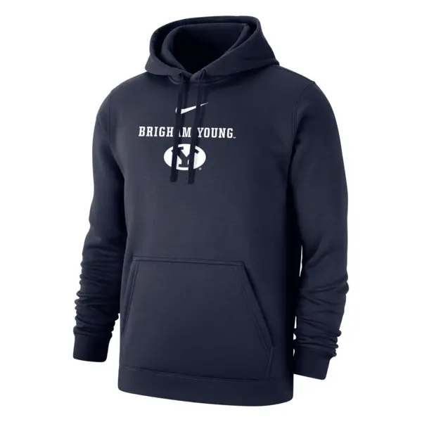 Nike Byu Club Fleece College Hoodie - Blue