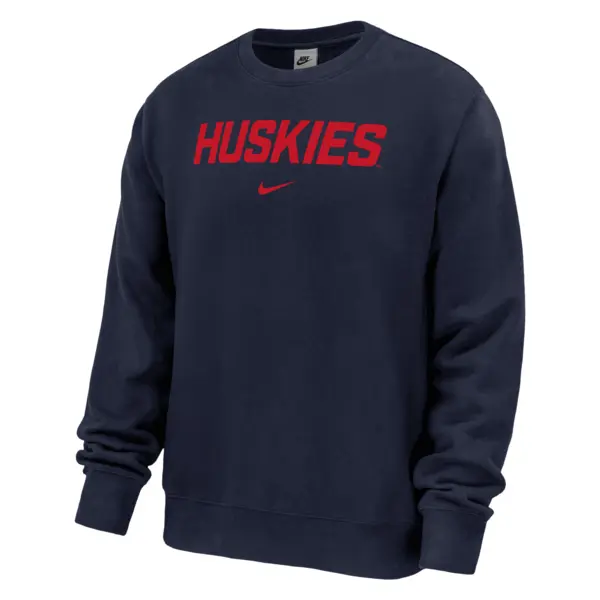 Nike Connecticut Huskies Crew-neck Sweatshirt - Blue