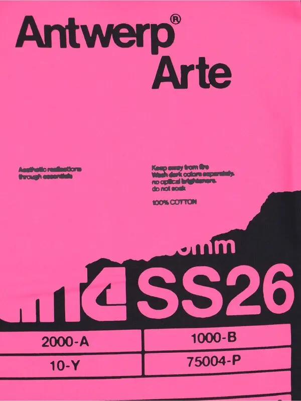 ARTE T-shirt "back Poster - Black