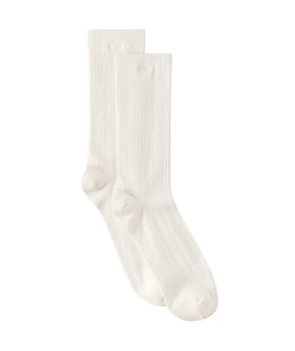 Alo Yoga Cashmere Mesh Ankle Socks - Ivory