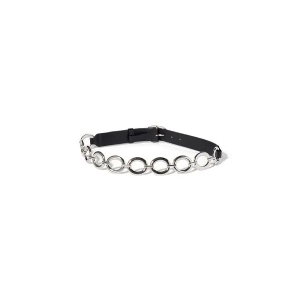 Miu Miu Leather Belt With Metal Buckle - Black