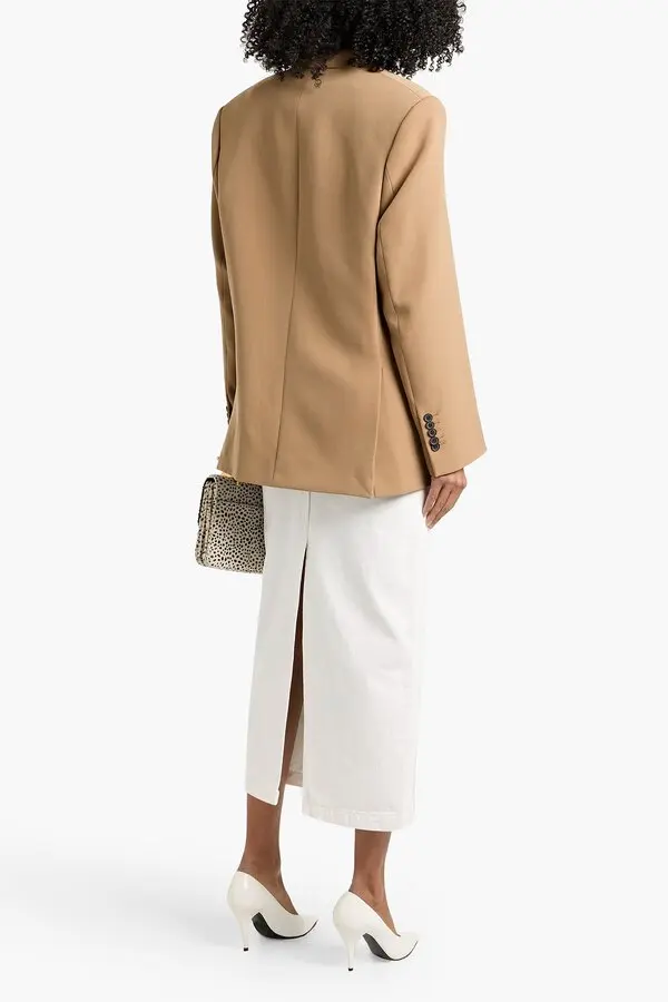 Wardrobe.NYC Double-breasted Wool Blazer - Camel