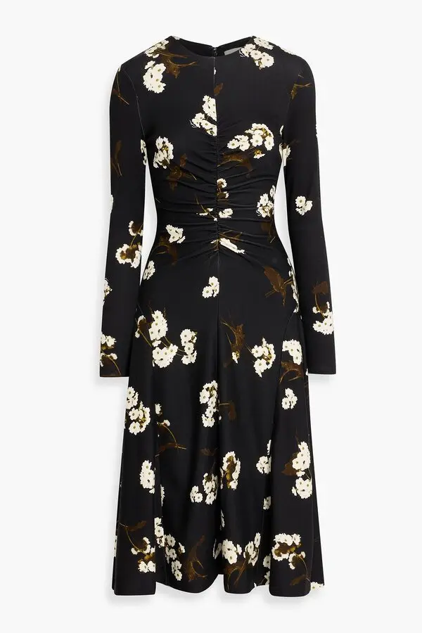 Erdem Floral-print Jersey Midi Dress