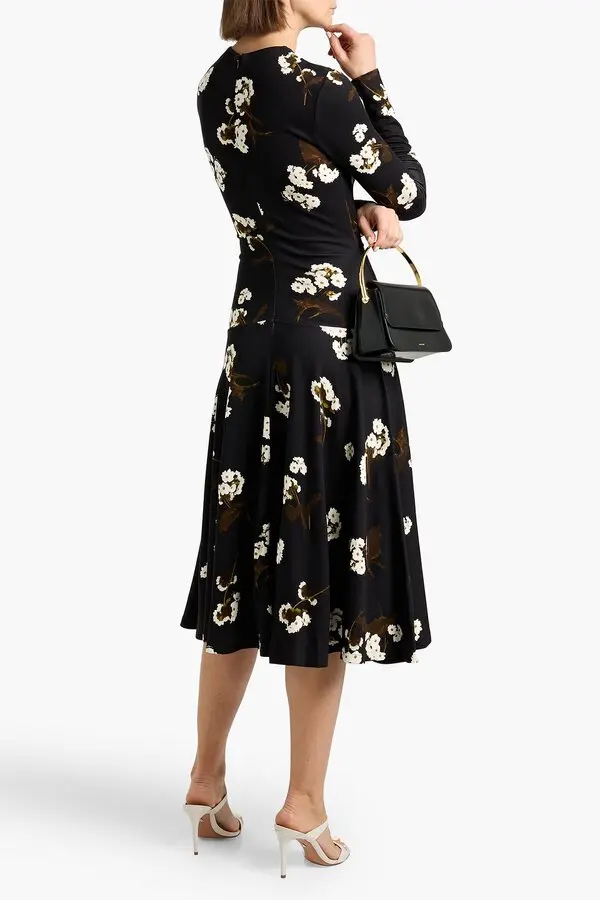 Erdem Floral-print Jersey Midi Dress