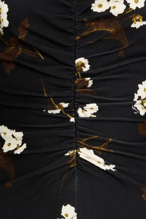 Erdem Floral-print Jersey Midi Dress