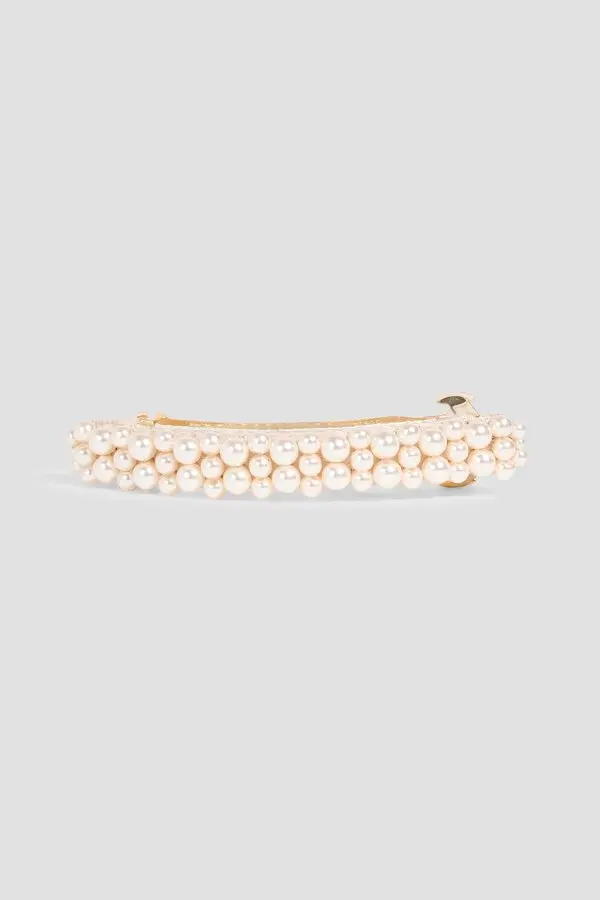 JENNIFER BEHR Bria Faux Pearl Hair Clip - Ivory