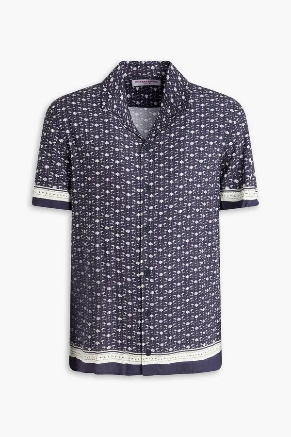 Orlebar Brown Hibbert Printed Piqué Shirt