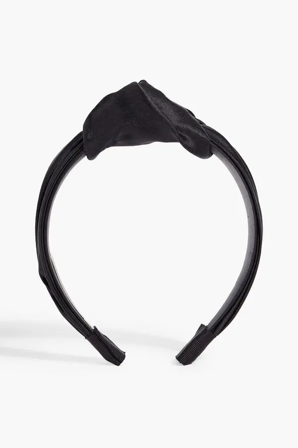 JENNIFER BEHR Samaya Knotted Headband - Black