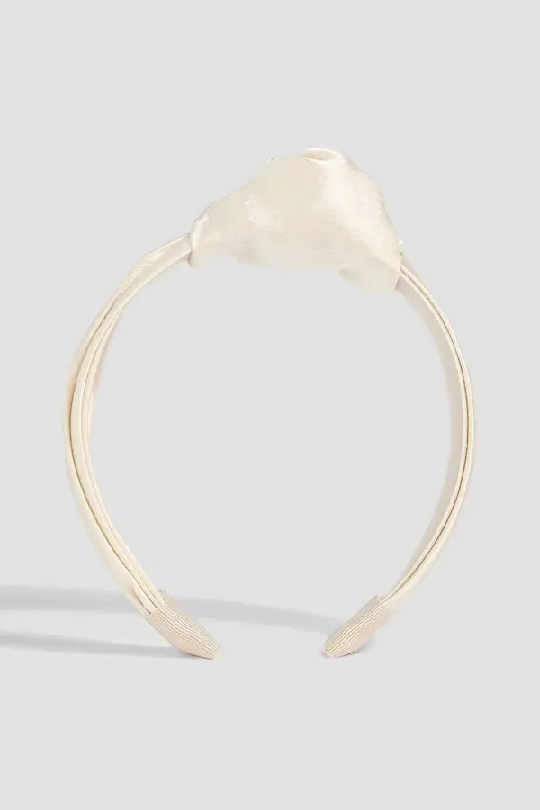 JENNIFER BEHR Samaya Knotted Headband - Cream