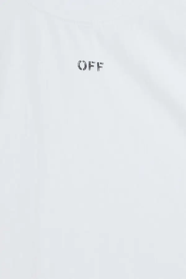 Off-White Printed Cottonjersey Tshirt - White