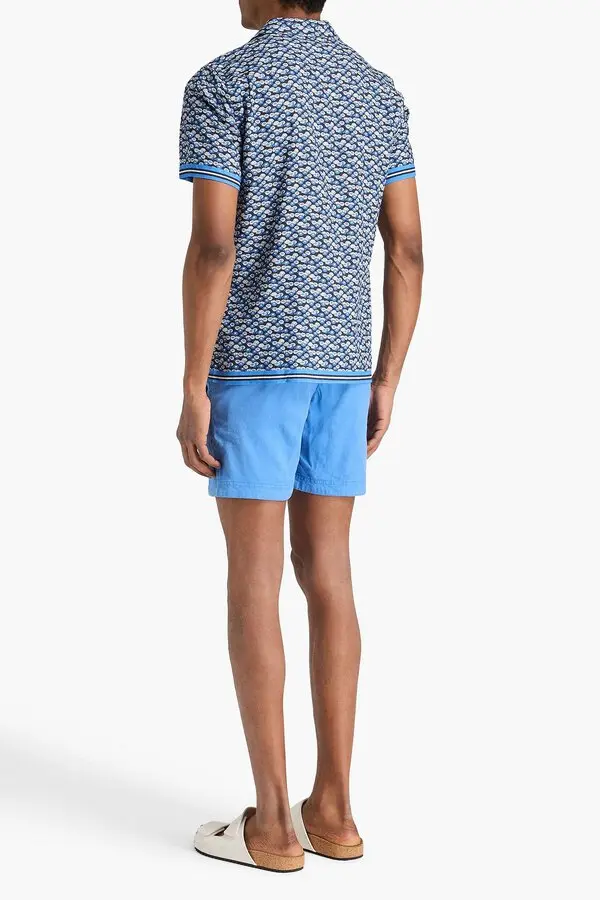 Orlebar Brown Hibbert Floralprint Piqué Shirt