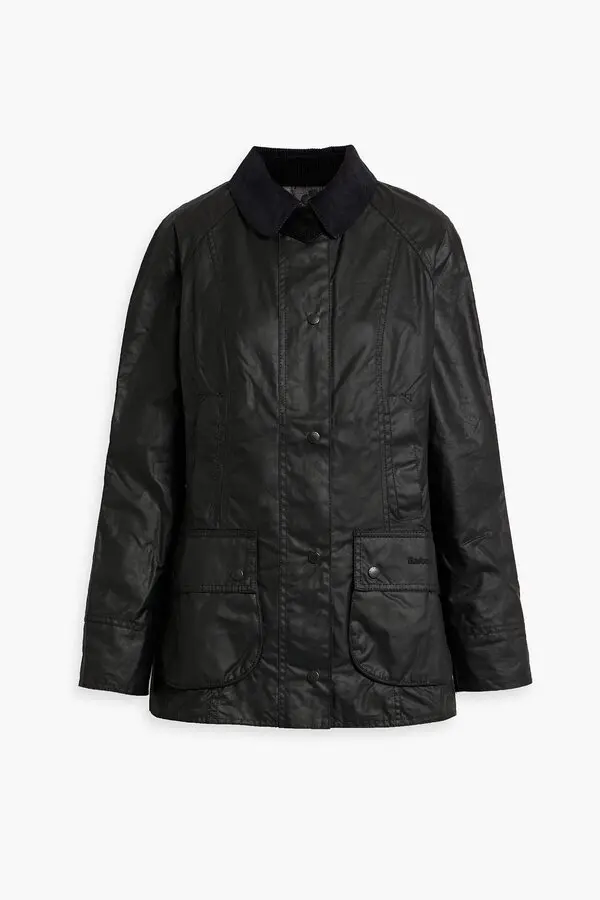 Barbour Beadnell Waxed Cotton Jacket - Black