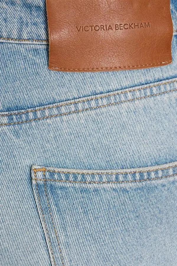 Victoria Beckham Julia High-rise Straight-leg Jeans - Light Denim
