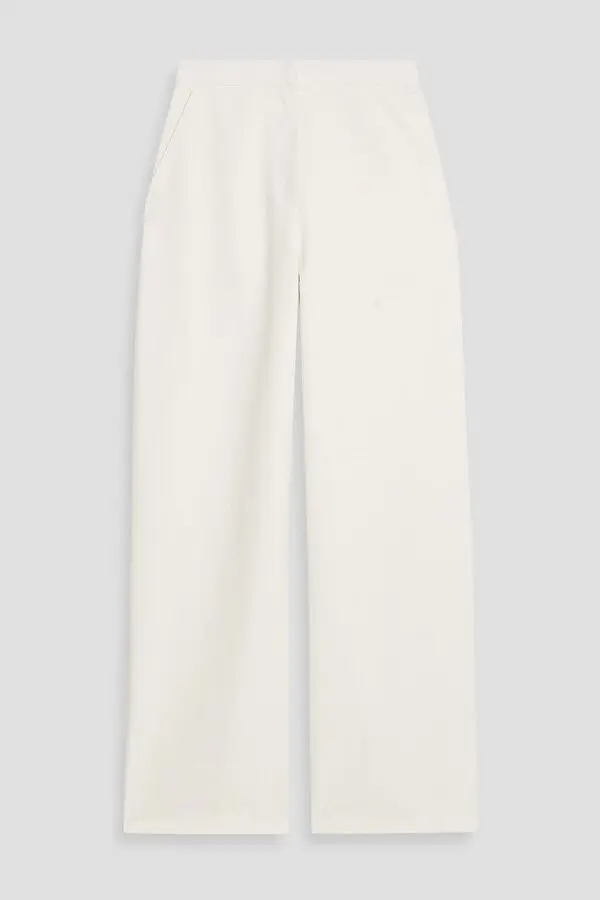 FFORME Jagger Cotton-twill Wide-leg Pants - Off-white