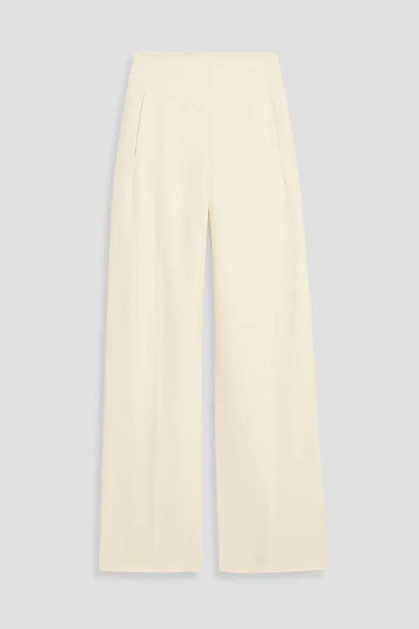 FFORME Peyton Crepe Wide-leg Pants - Ivory
