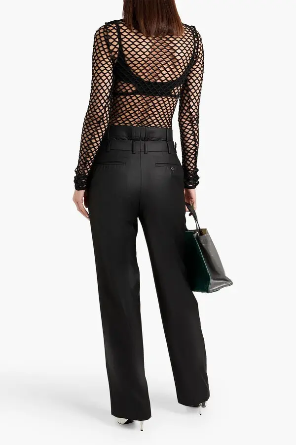 BETTTER Wool-blend Twill Straight-leg Trousers