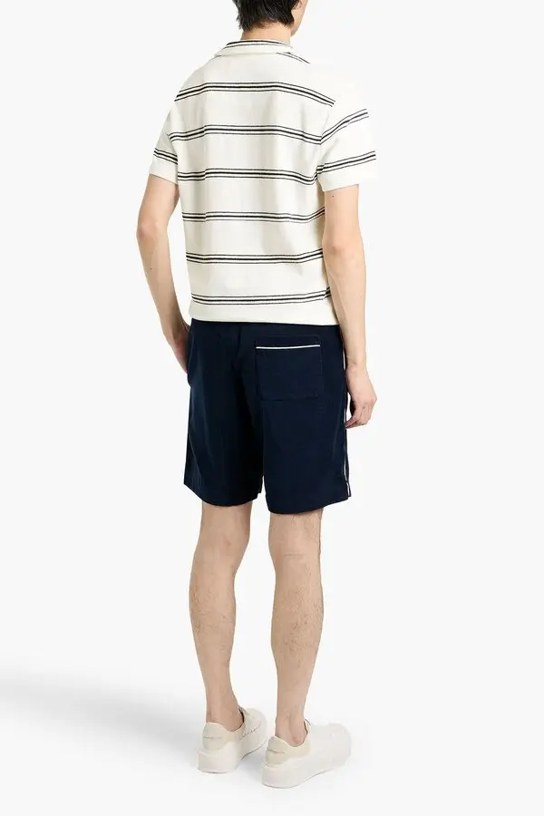 Orlebar Brown Afador Cotton-terry Shorts - Navy