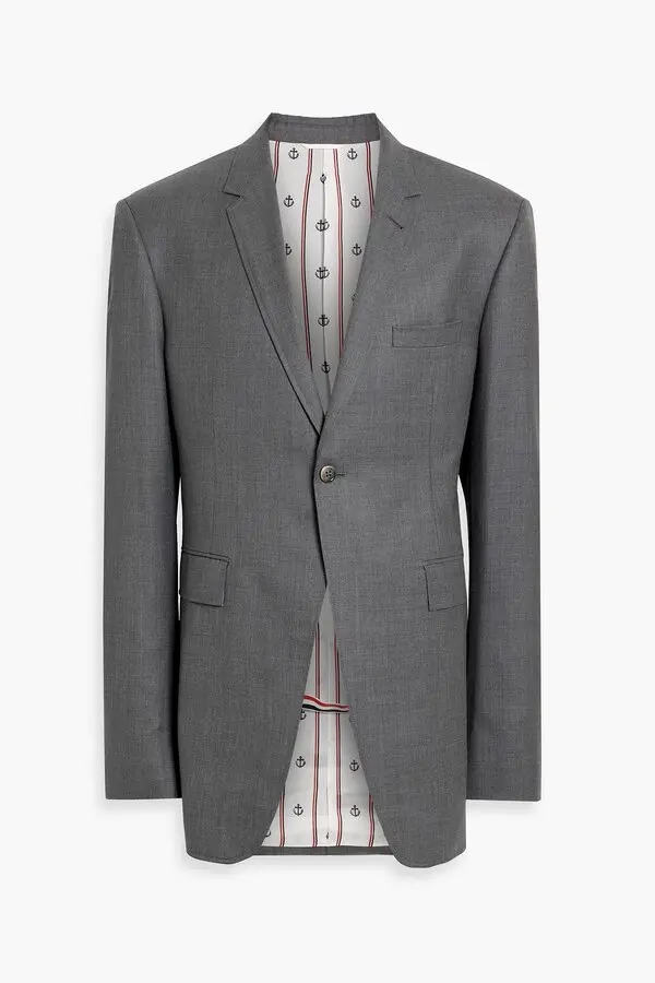 Thom Browne Wool Blazer - Anthracite