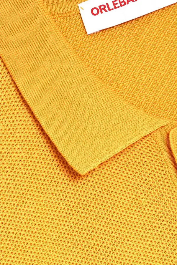 Orlebar Brown Maranon Waffleknit Cotton Polo Shirt