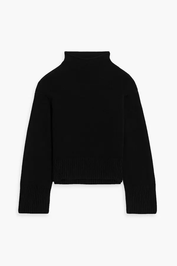 FFORME Julie Wool-blend Turtleneck Sweater - Black