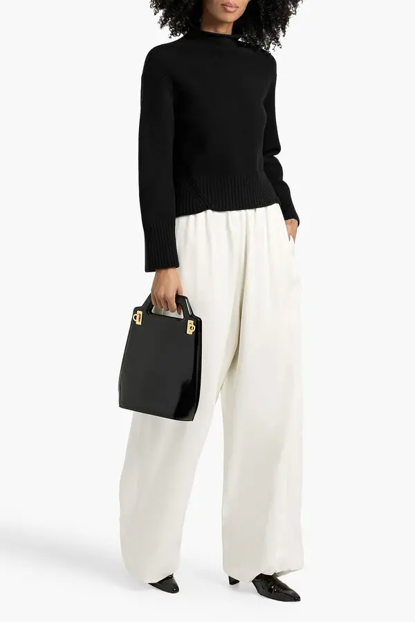 FFORME Julie Wool-blend Turtleneck Sweater - Black
