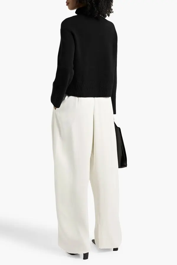 FFORME Julie Wool-blend Turtleneck Sweater - Black