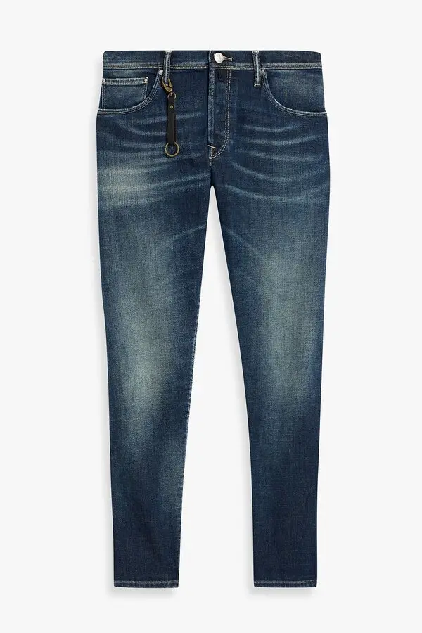 SLOWEAR Incotex Tapered Denim Jeans - Dark Denim