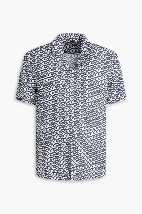 Orlebar Brown Hibbert Printed Lyocell Shirt