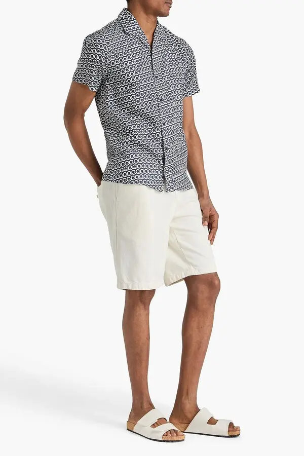 Orlebar Brown Hibbert Printed Lyocell Shirt