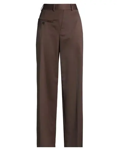 MAISON MARGIELA Pants Chocolate Size Polyester, Virgin Wool, Elastane - Brown