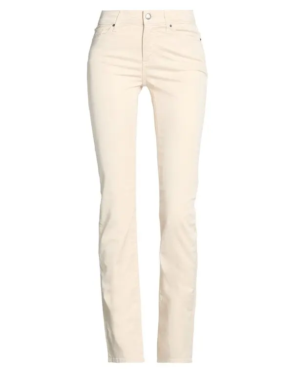 Armani Exchange Cotton Stretch Straight-leg Pants - Beige