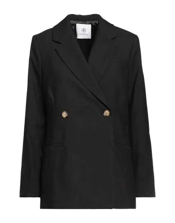 ANINE BING Double-breasted Blazer - Black