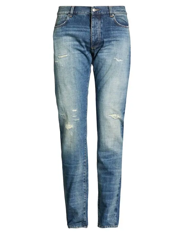 THE BIG WHITE BLUE Tapered Cotton Jeans