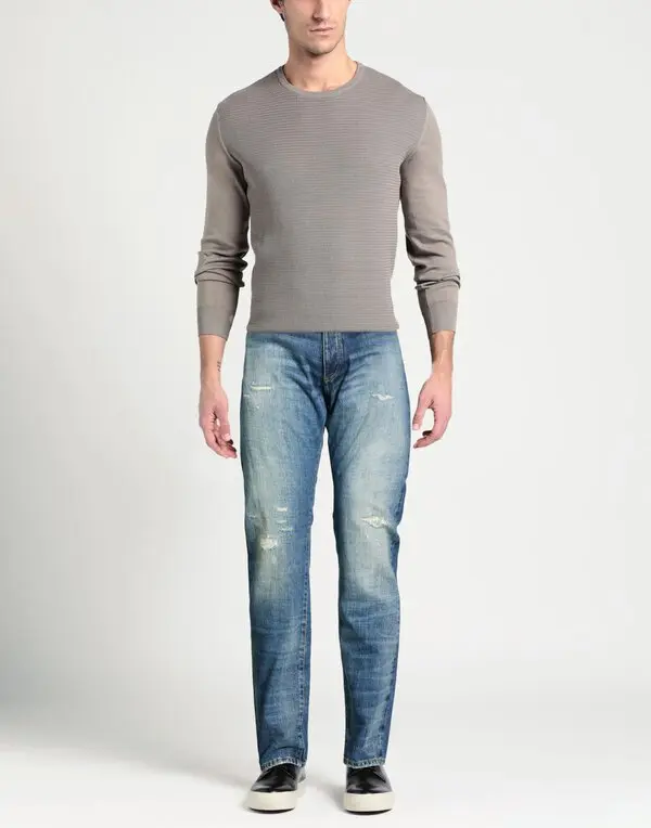 THE BIG WHITE BLUE Tapered Cotton Jeans