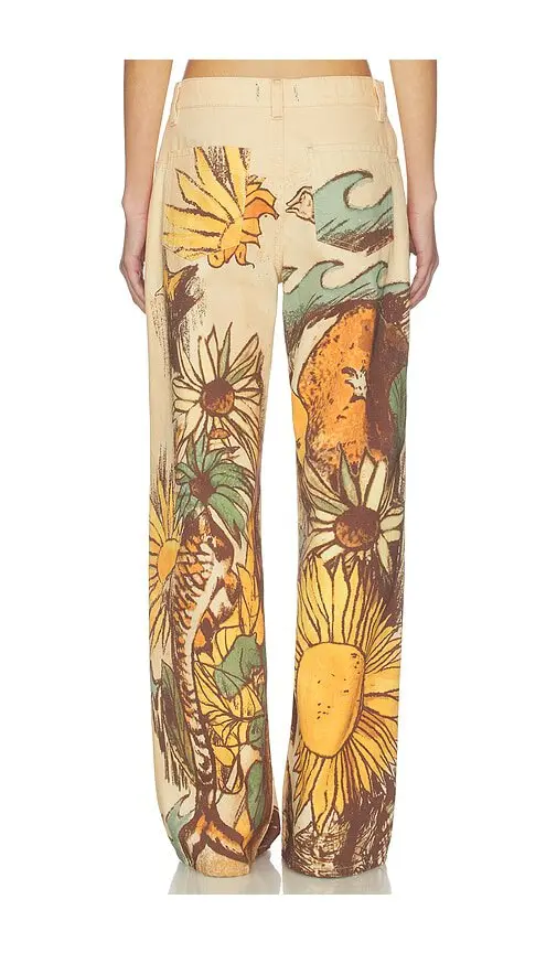 Free People X We The Free Printed Straight Leg Pant