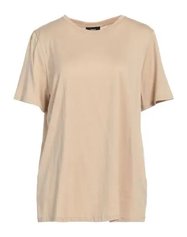 Theory T-shirt Sand Size Cotton - Beige