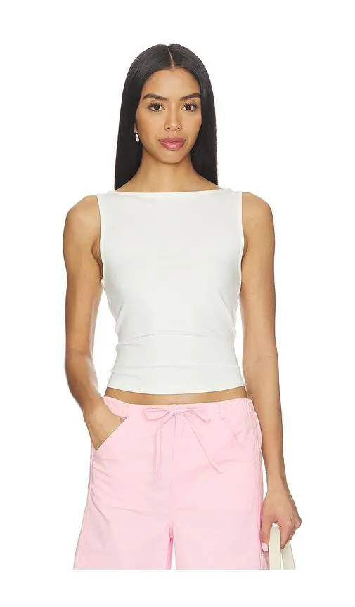Joe's Jeans The Boatneck Tank Top - White