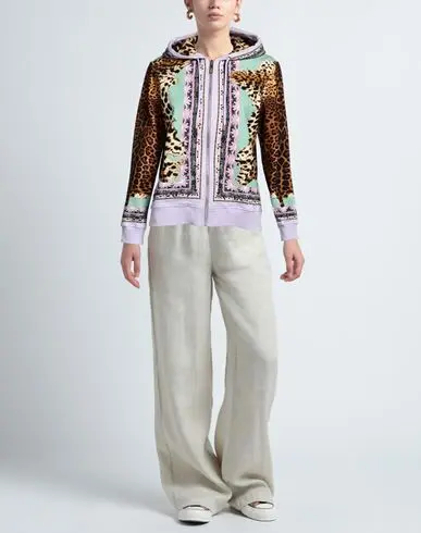 Just Cavalli Light Cotton Sweatshirt With Signature Print