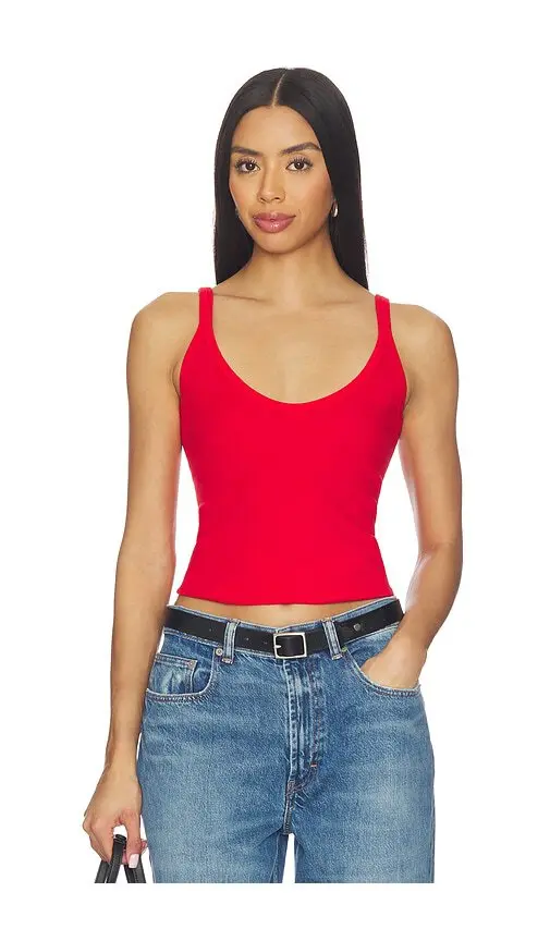 GRLFRND U-neck Tank Top - Red