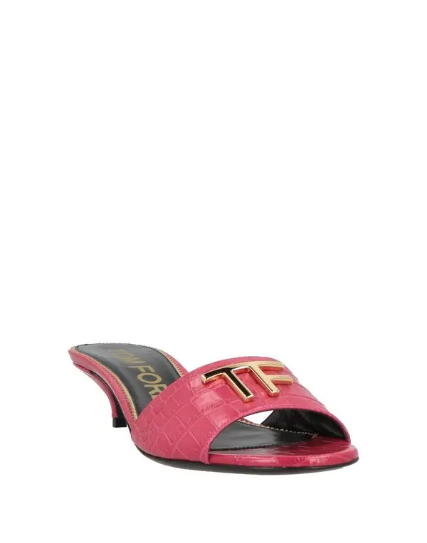 TOM FORD Sandals In Calfskin Leather - Pink